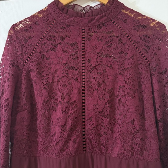 B Darlin | Dresses | B Darlin Deep Red Lace Dress | Poshmark